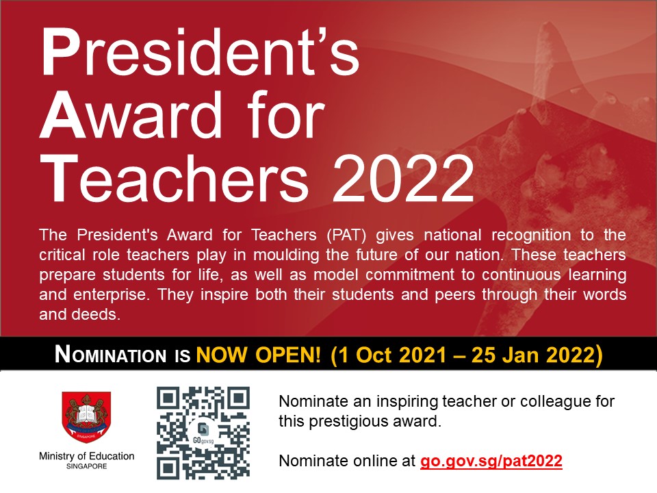 President’s Award for Teachers (PAT) 2022